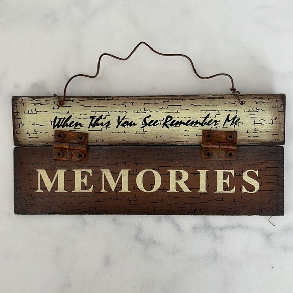 Accents | When This You See Remember Me Miniature Wood Sign With Hanger ...